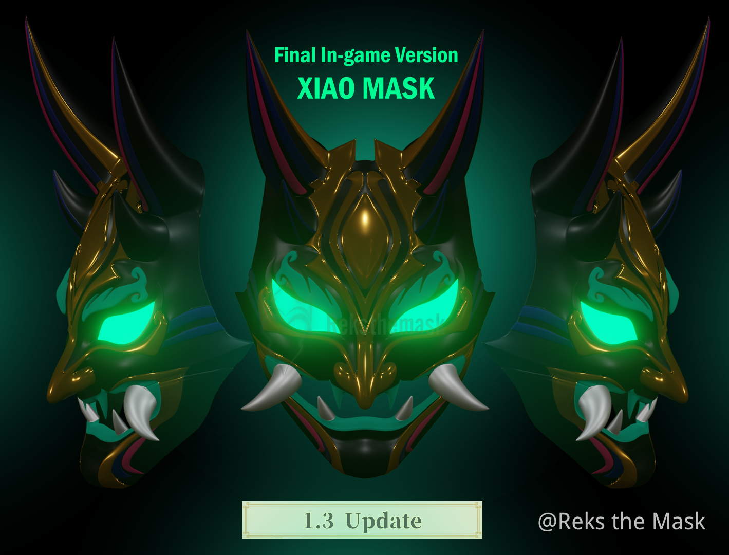 Xiao mask based on 1.3 Update Genshin Impact | HoYoLAB
