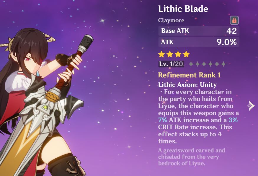 Lithic Blade / Spear confusing description... Genshin Impact | HoYoLAB