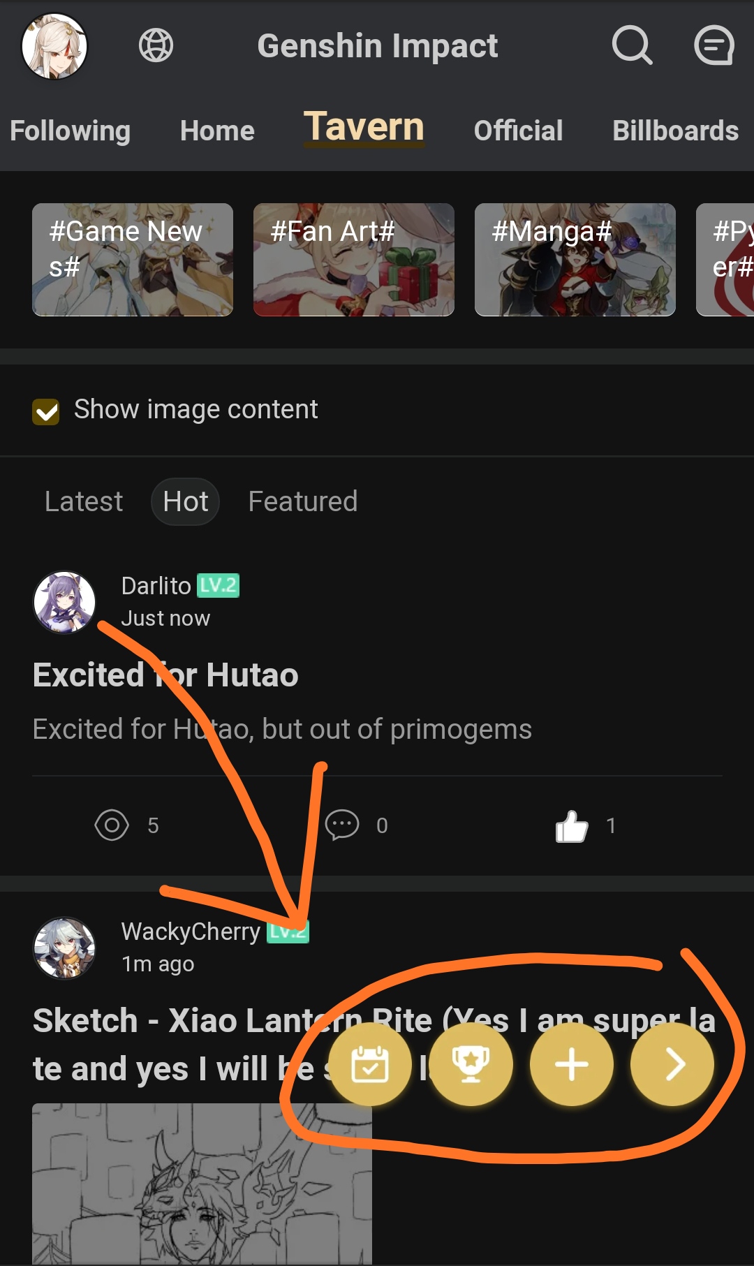 Daily reward from mobile Genshin Impact | HoYoLAB