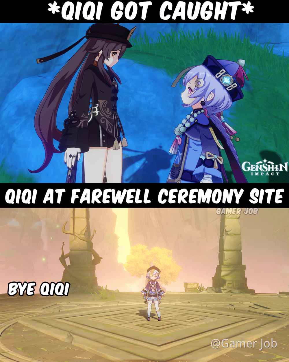 [Meme] Goodbye Qiqi Sad Genshin Impact | HoYoLAB