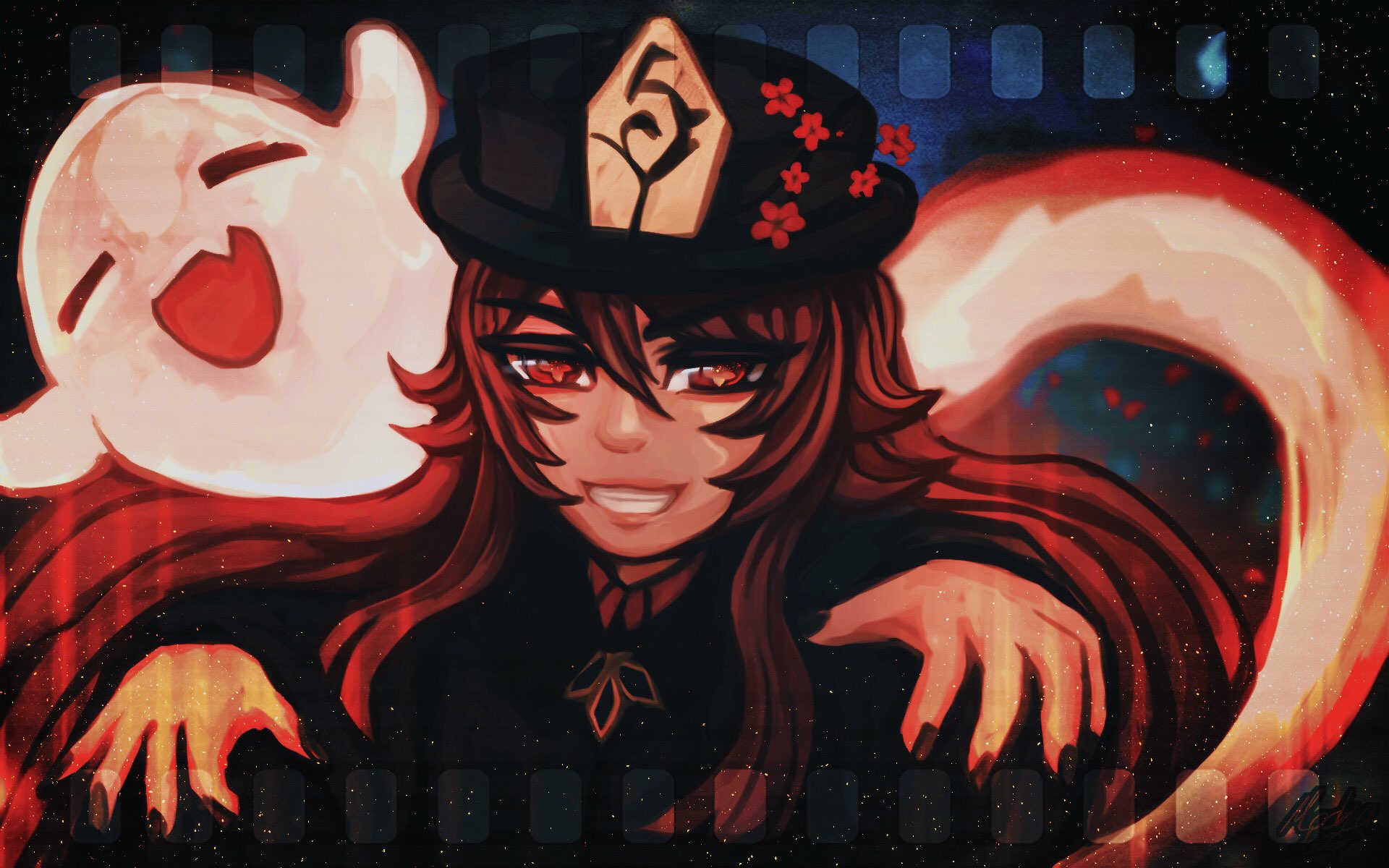 Hu Tao - Are you scared? FANART Genshin Impact | HoYoLAB