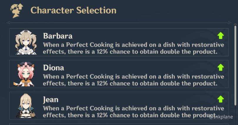 Suggestion: Make cooking passives stack. Genshin Impact | HoYoLAB