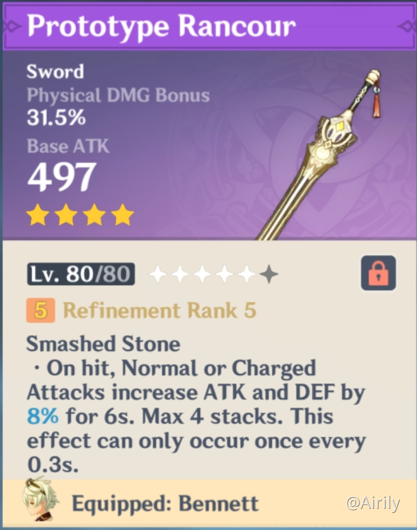 I'm so touched! R5 Prototype Rancour Genshin Impact | HoYoLAB