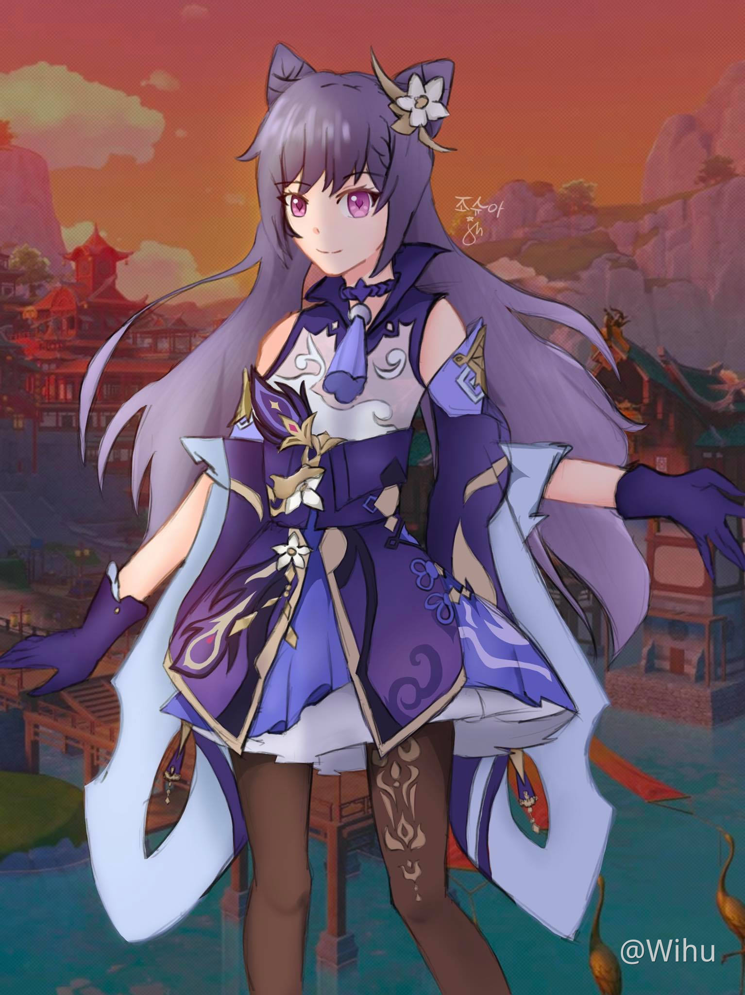 Keqing Fan Art!! Genshin Impact | HoYoLAB