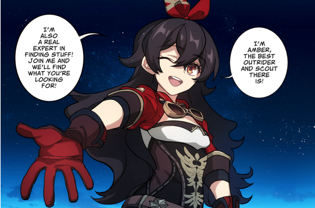 Amber GI Manga screen caps - miHoYo Player Community