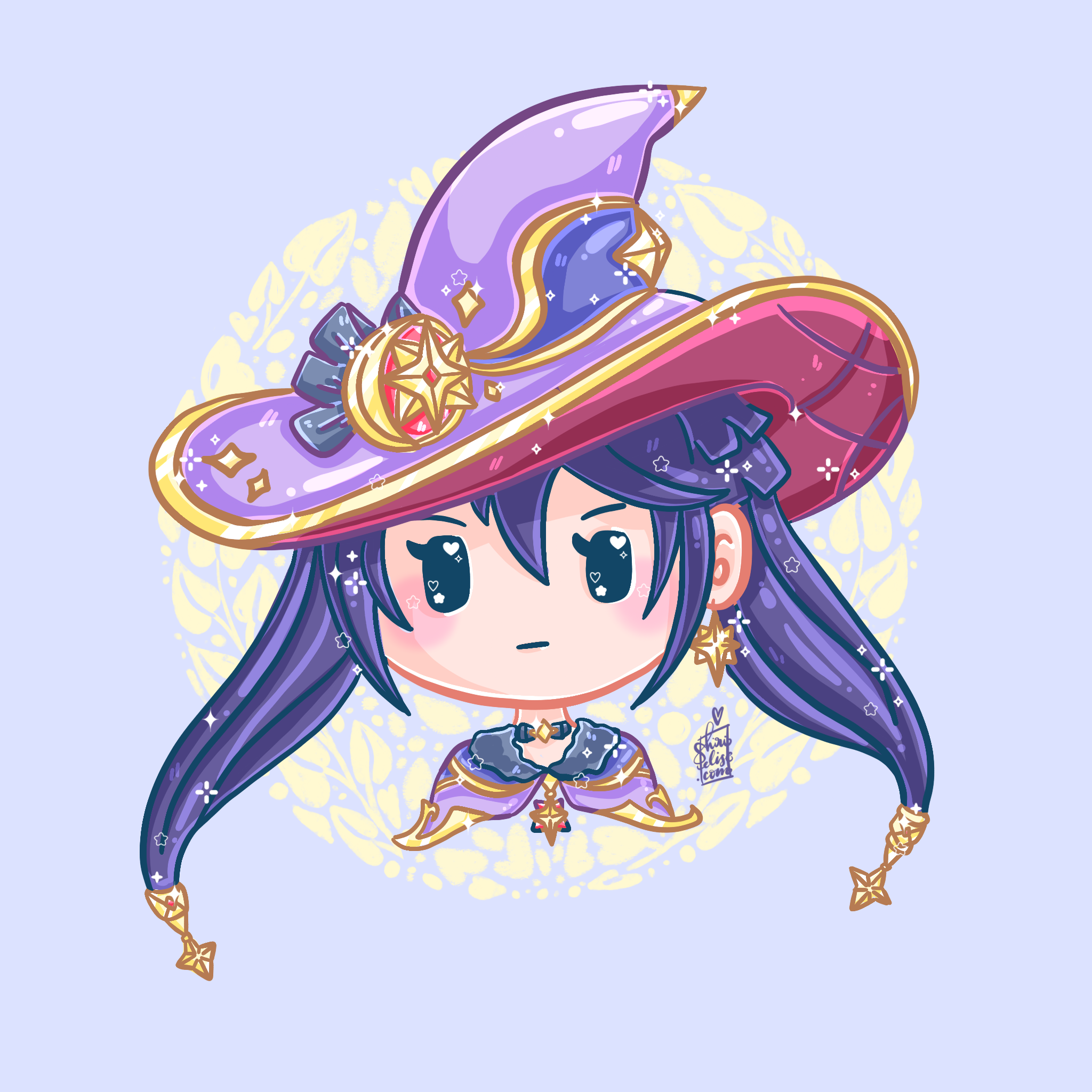 Chibi Mona by Shirielise Genshin Impact | HoYoLAB