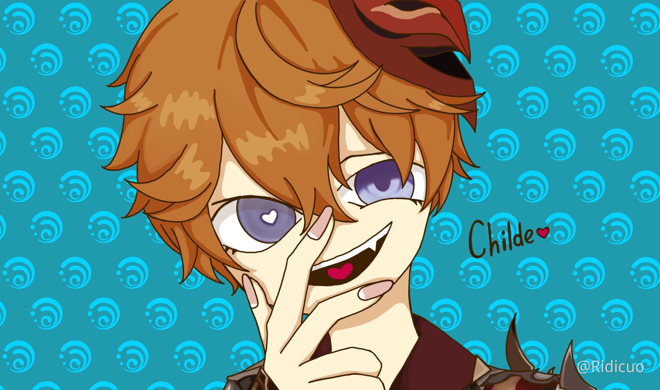 Just some bad Childe art thing Genshin Impact | HoYoLAB