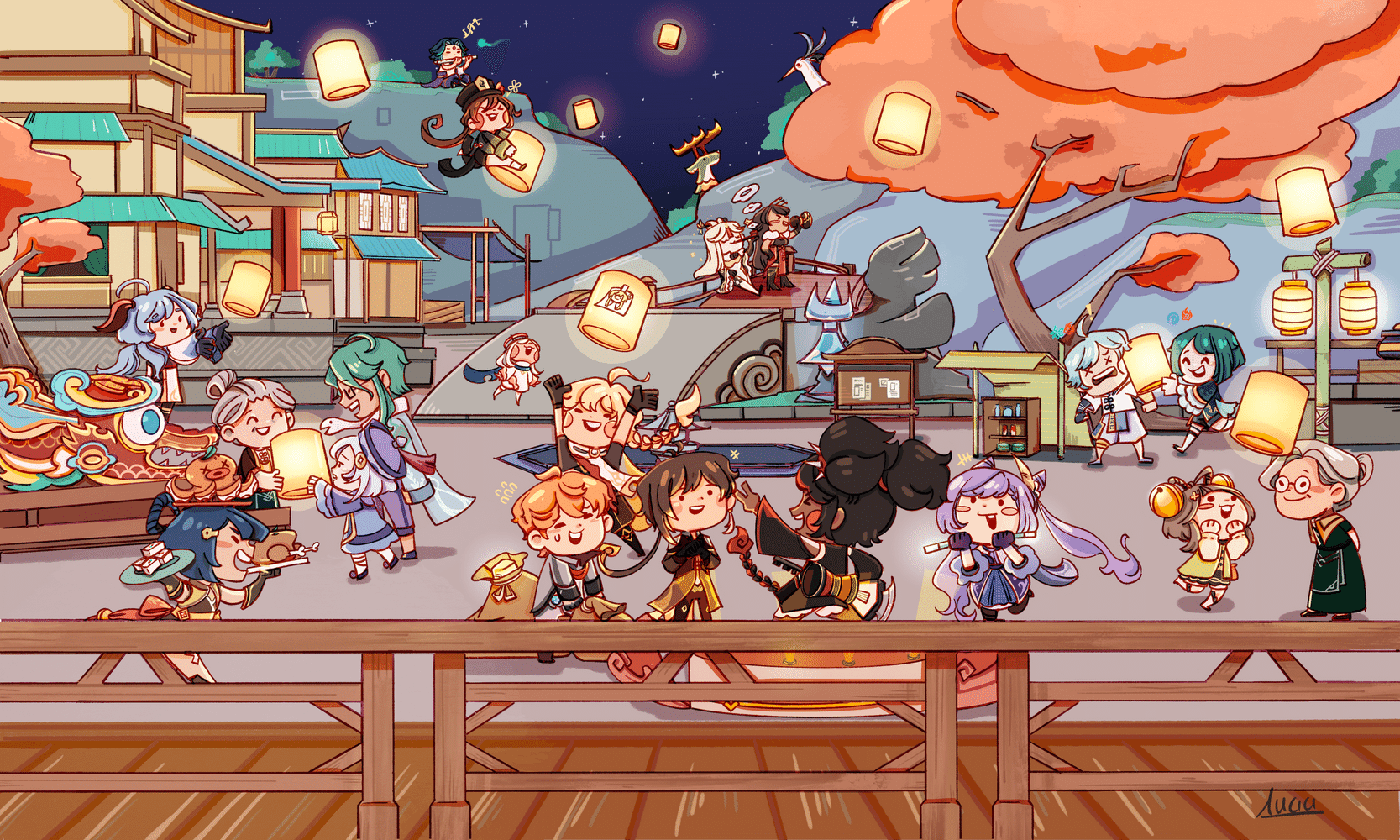 ‘A Sea of Lights' Fan Art Event Winner Announcement ( II ) | Genshin ...
