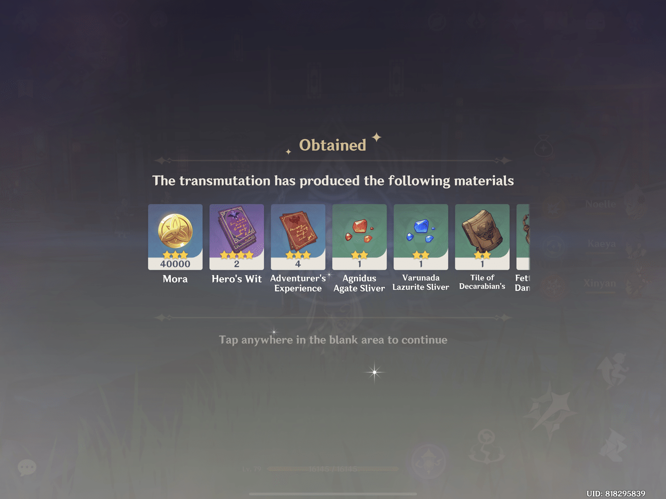 Used Chili on Parametric Transformer [Get Weapon Mats] Genshin Impact ...