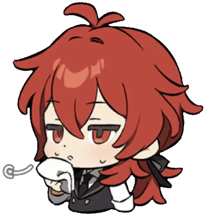 #JuevesDeApreciacion 🔥Diluc🔥 -Stickers Genshin Impact | HoYoLAB