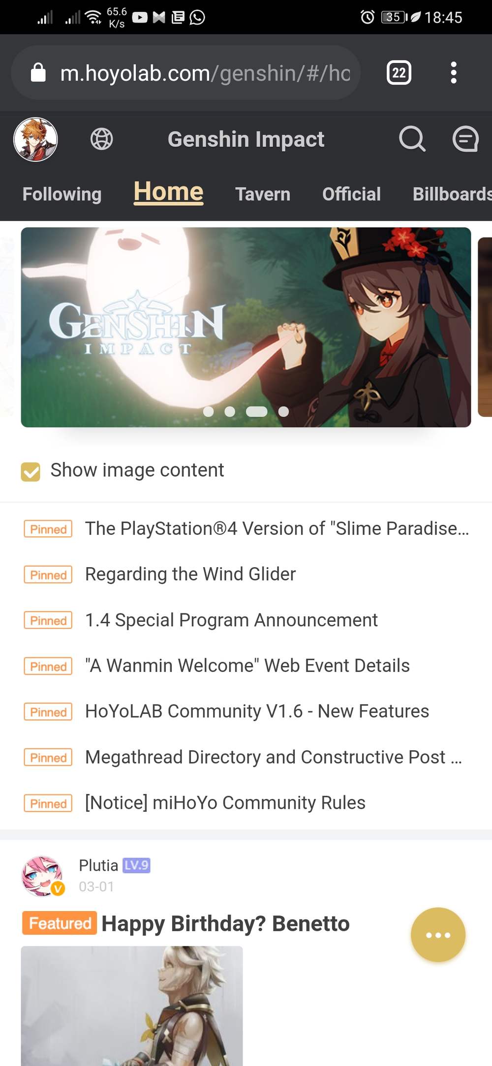 Let go for Hoyolab app Genshin Impact | HoYoLAB