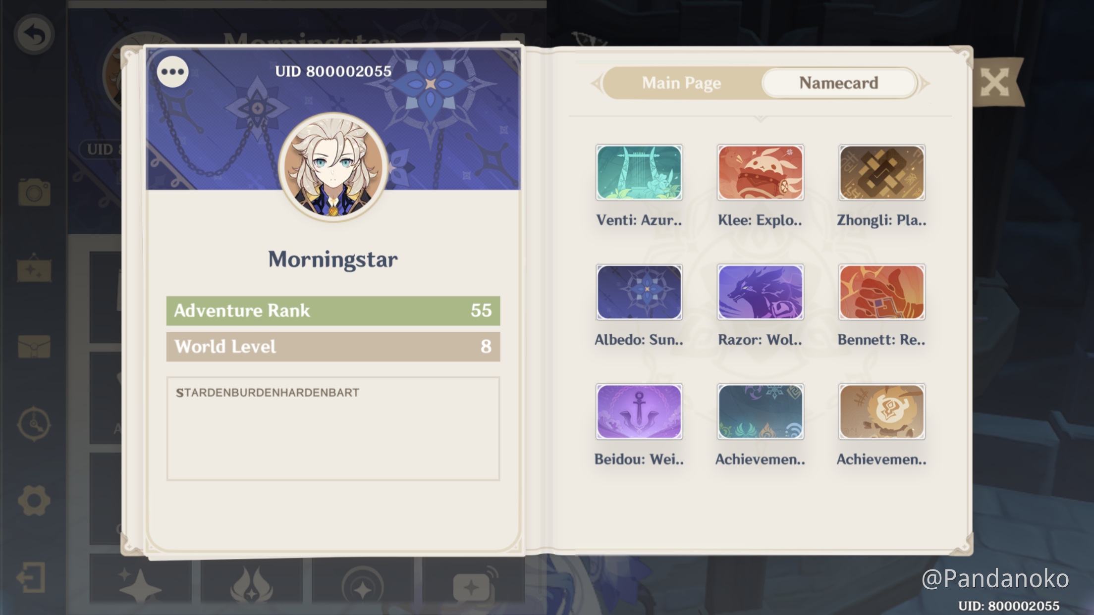 [V1.4 Guide] Profile Namecards Showcase and Companionship Exp Genshin ...