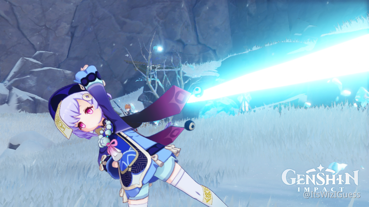 POV: You're Qiqi doing stretches and you unknowingly dodge an arrow ...