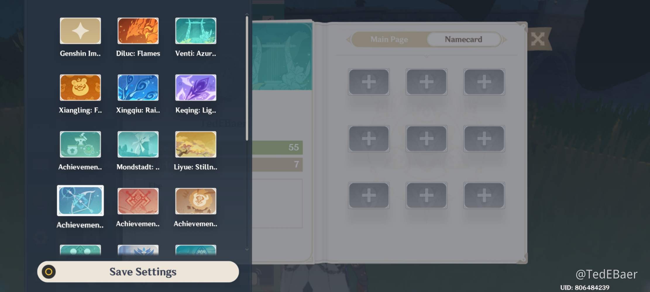 [V1.4 Guide] Showcase Namecard Genshin Impact | HoYoLAB