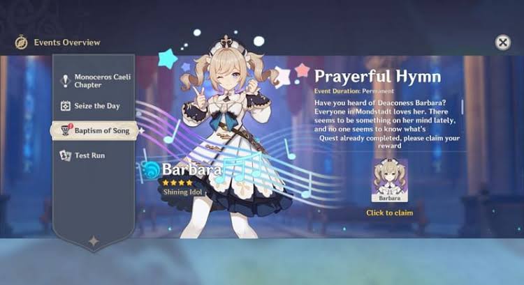 [V1.4 Guide] Not your typical Barbara Hangout Event Guide. Genshin ...