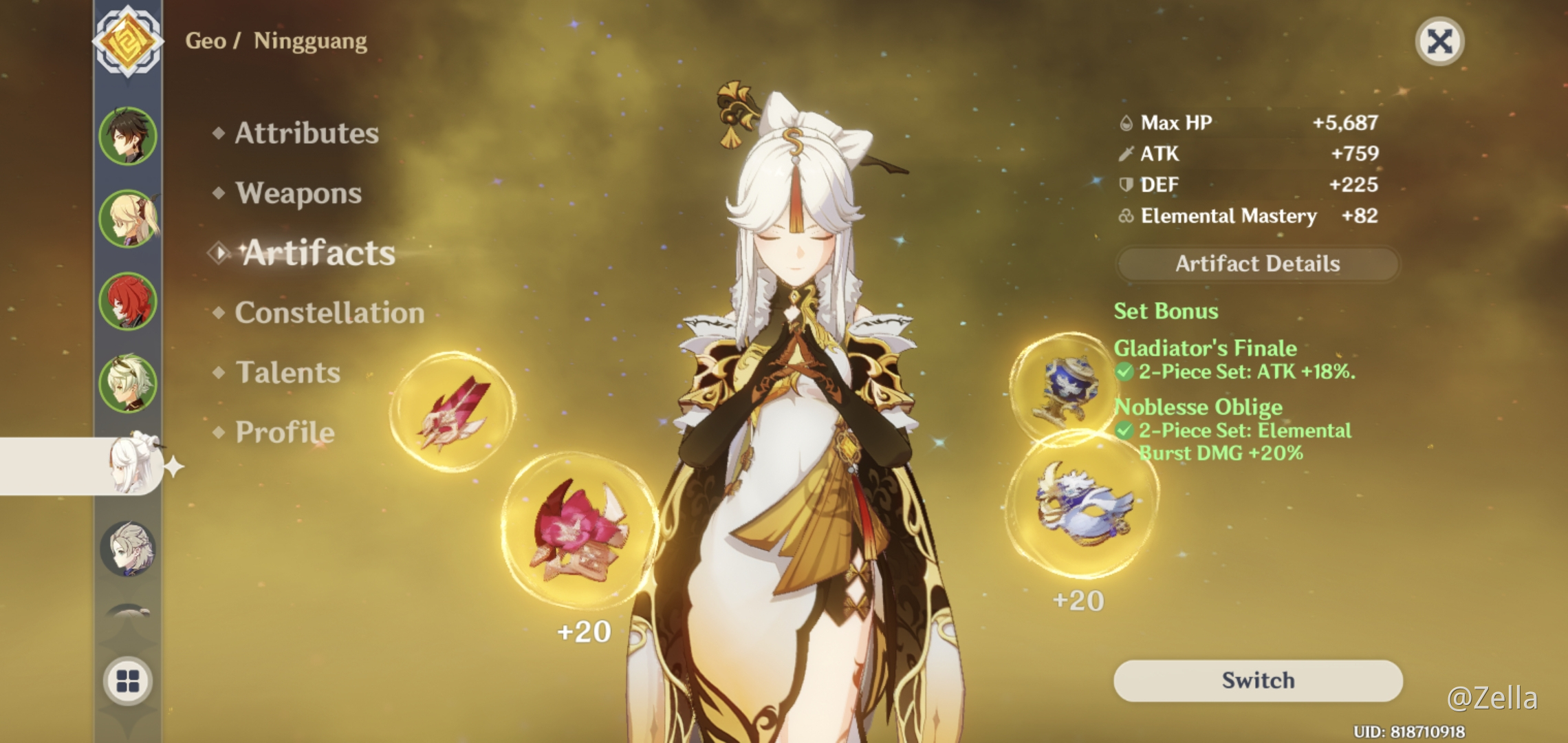 Sharing my Ningguang Build Genshin Impact | HoYoLAB