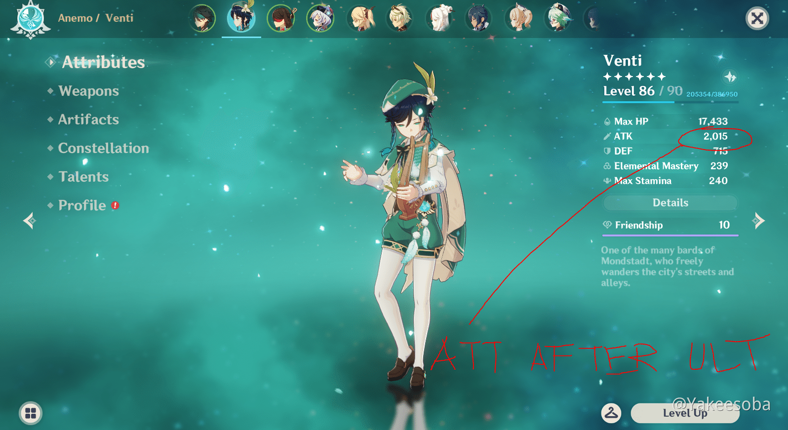 VENTI SUPPORT +40% ATTACK TEAM BUFF Genshin Impact | HoYoLAB