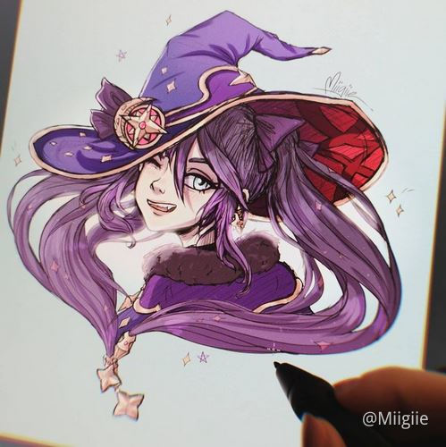 Fanart/Character Design of Mona Genshin Impact | HoYoLAB