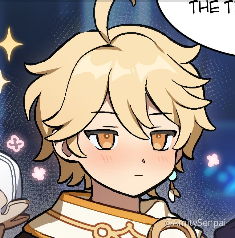 Aether blushing face Genshin Impact | HoYoLAB