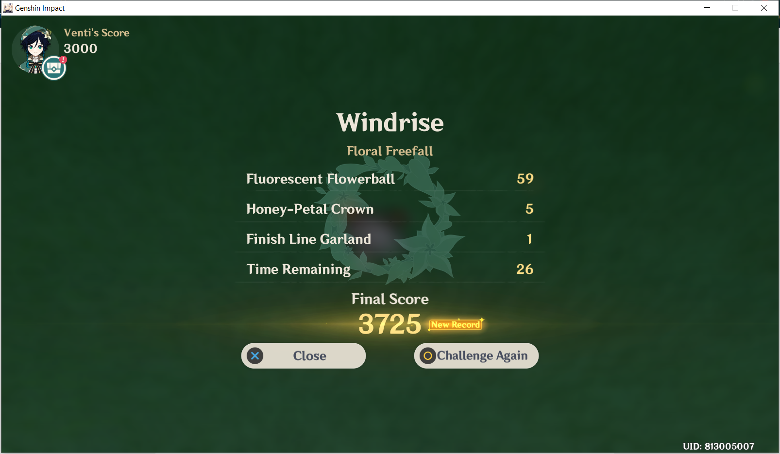 3.7k in Floral Freefall at windrise Genshin Impact | HoYoLAB