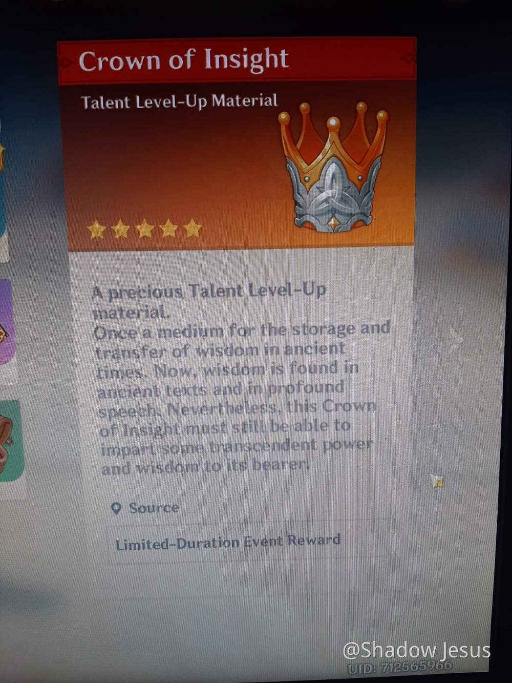 Crown of Insight Genshin Impact | HoYoLAB