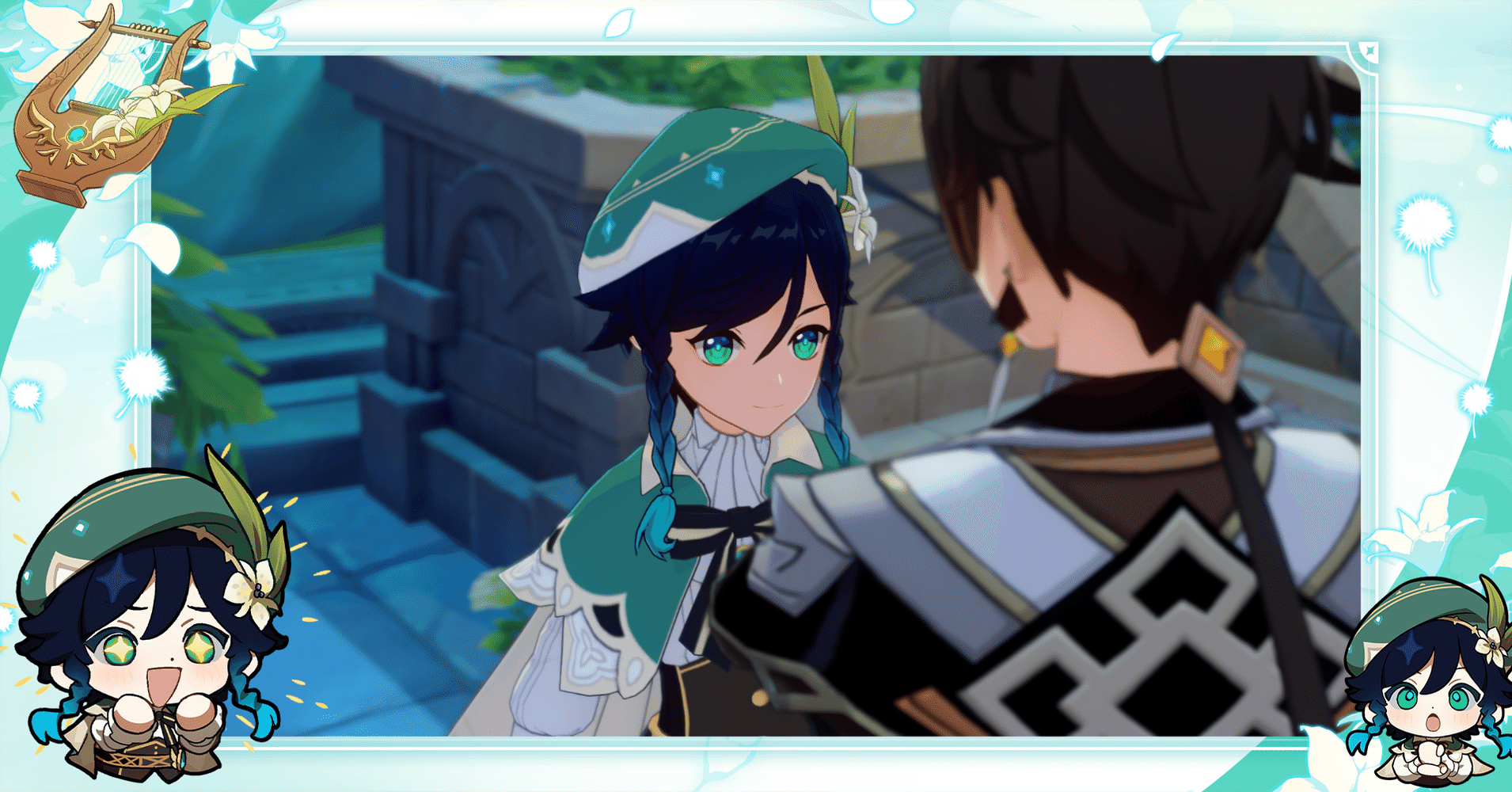 Happy Windblume! Festival of Freedom, Anemo Archon & Sweethearts *winkwink (venti zhongli ...