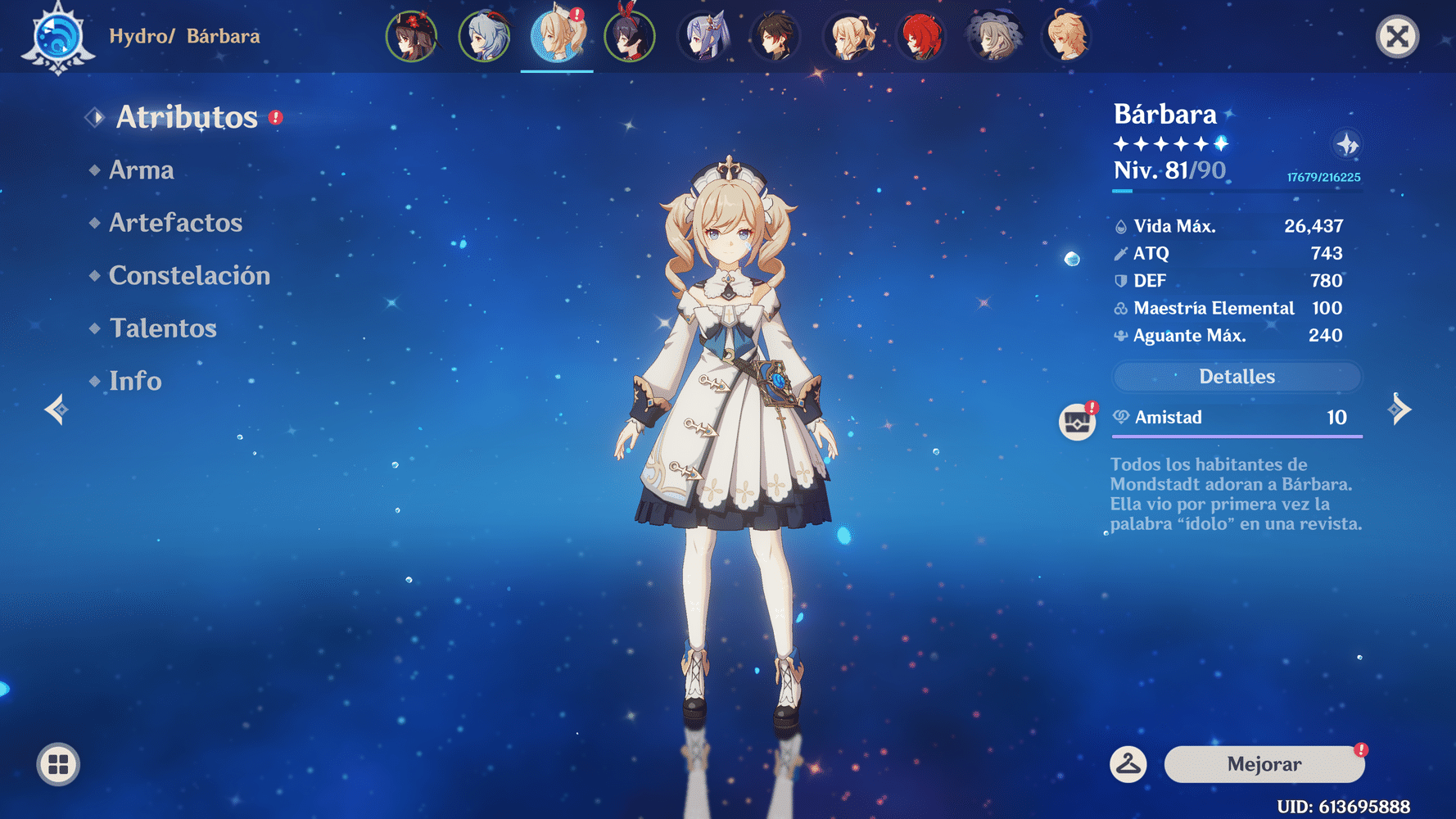 Barbara name card!! Genshin Impact | HoYoLAB