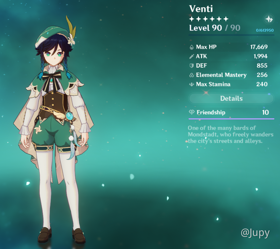 Venti the bard that may drink himself to death Genshin Impact | HoYoLAB