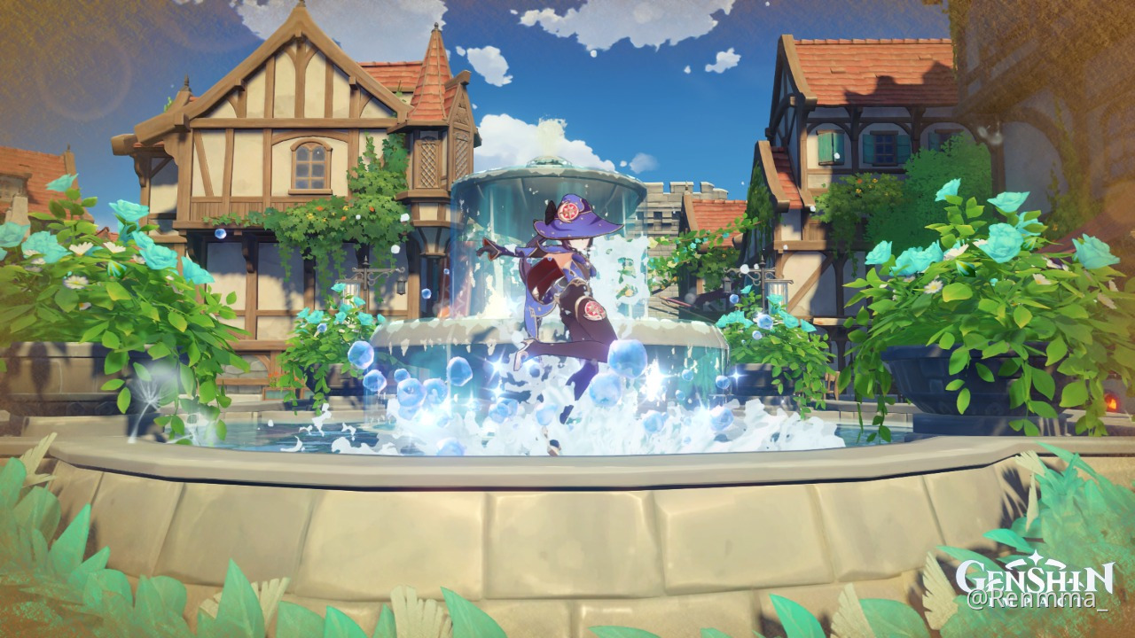 Mona water show💦 Genshin Impact | HoYoLAB