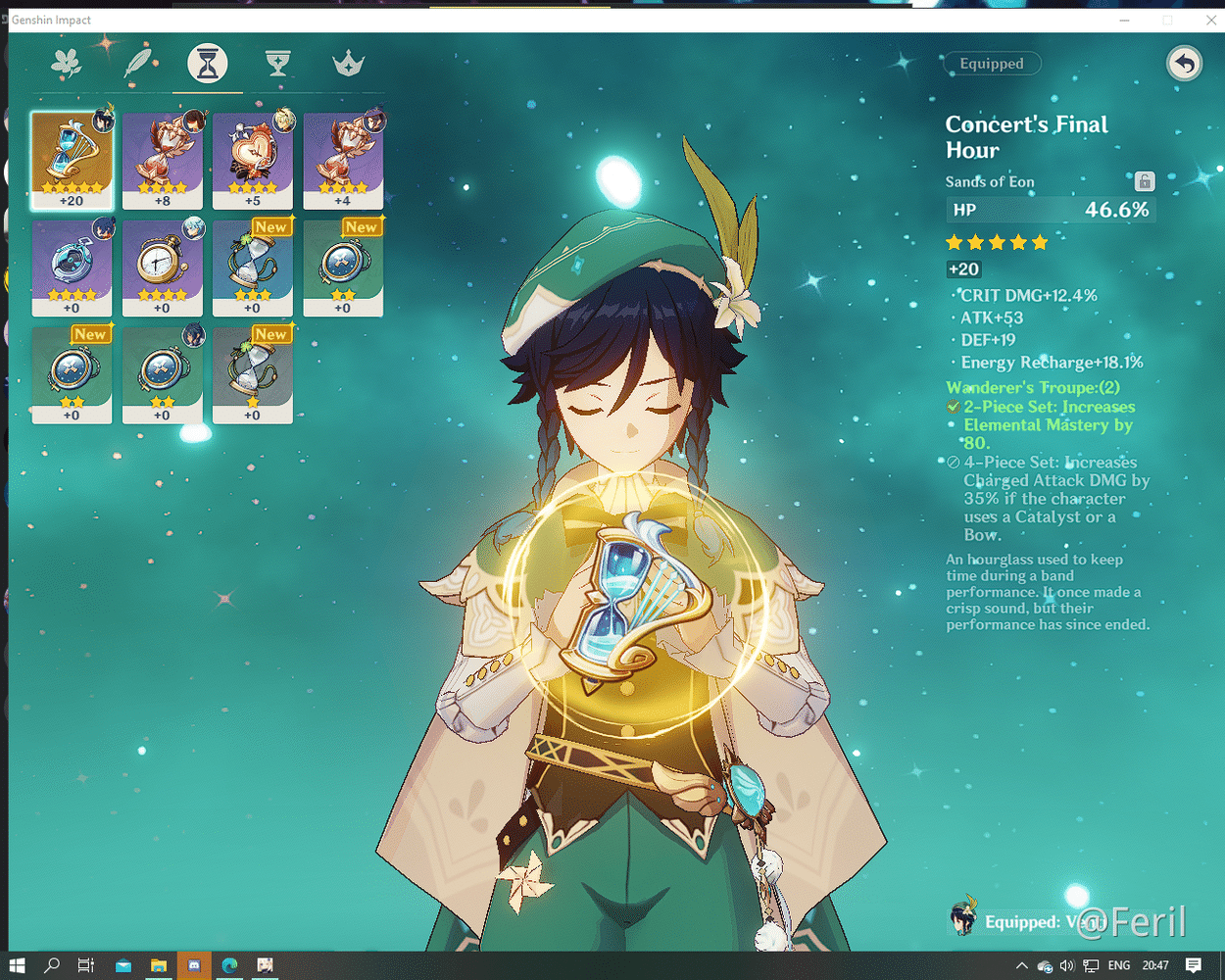 (Guide 1.4) VENTI guide TAKE THESE Weapon AND Artifact AND SEE RESULT ...