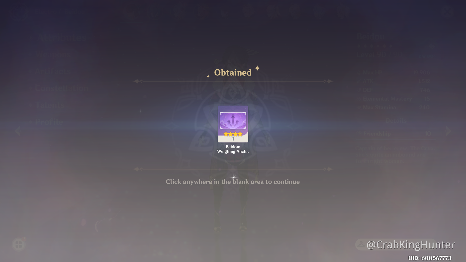 Finally Talked It Out With Beidou Genshin Impact | HoYoLAB