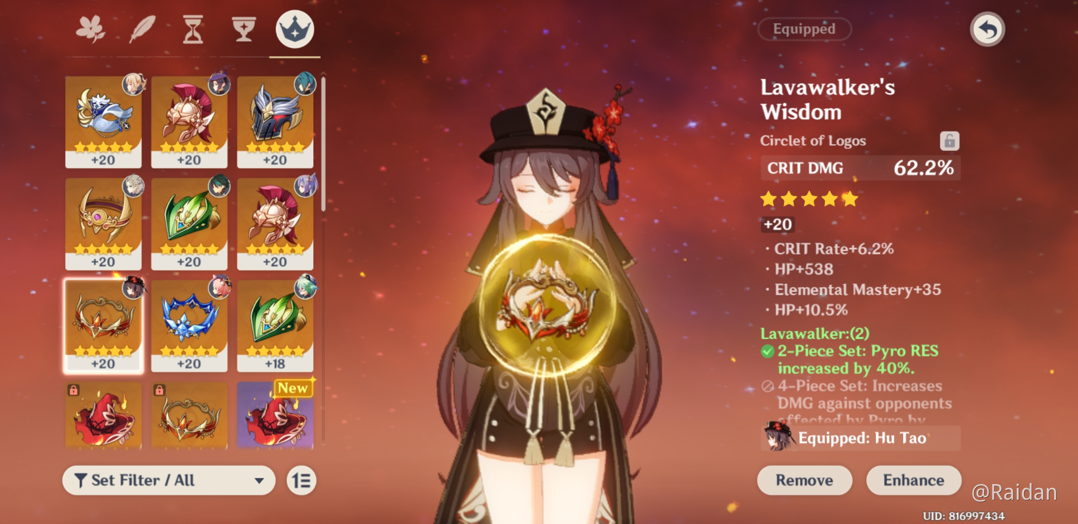 day 12 witch crit circlet hunting (250+ primos/180+ resin refills per ...