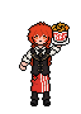 Pixelated Diluc KFC Edition :3 Genshin Impact | HoYoLAB