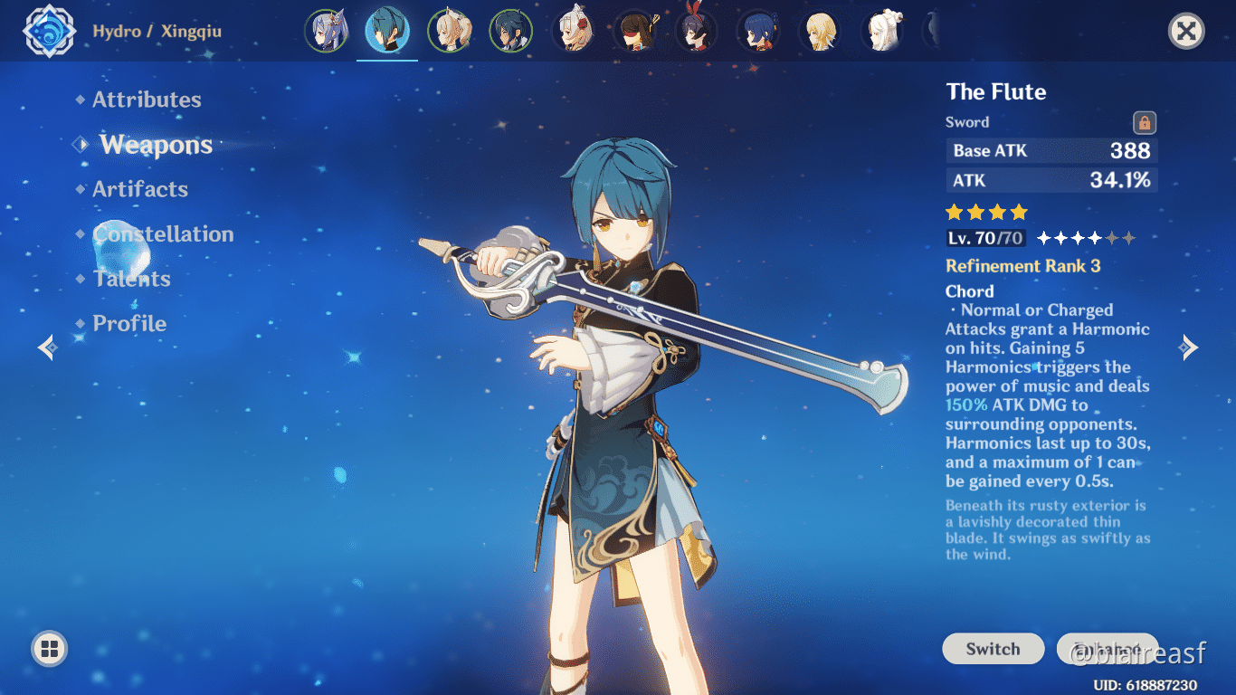 Help me with my Xingqiu build Genshin Impact | HoYoLAB