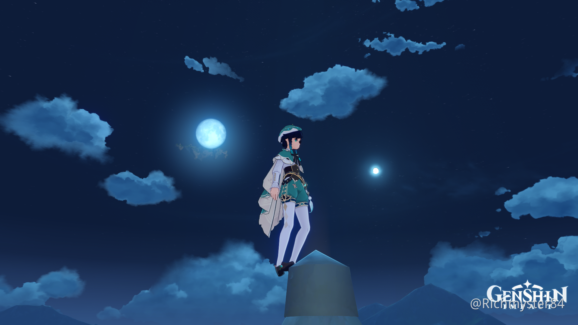 The floating island is farther away than the moon Genshin Impact | HoYoLAB