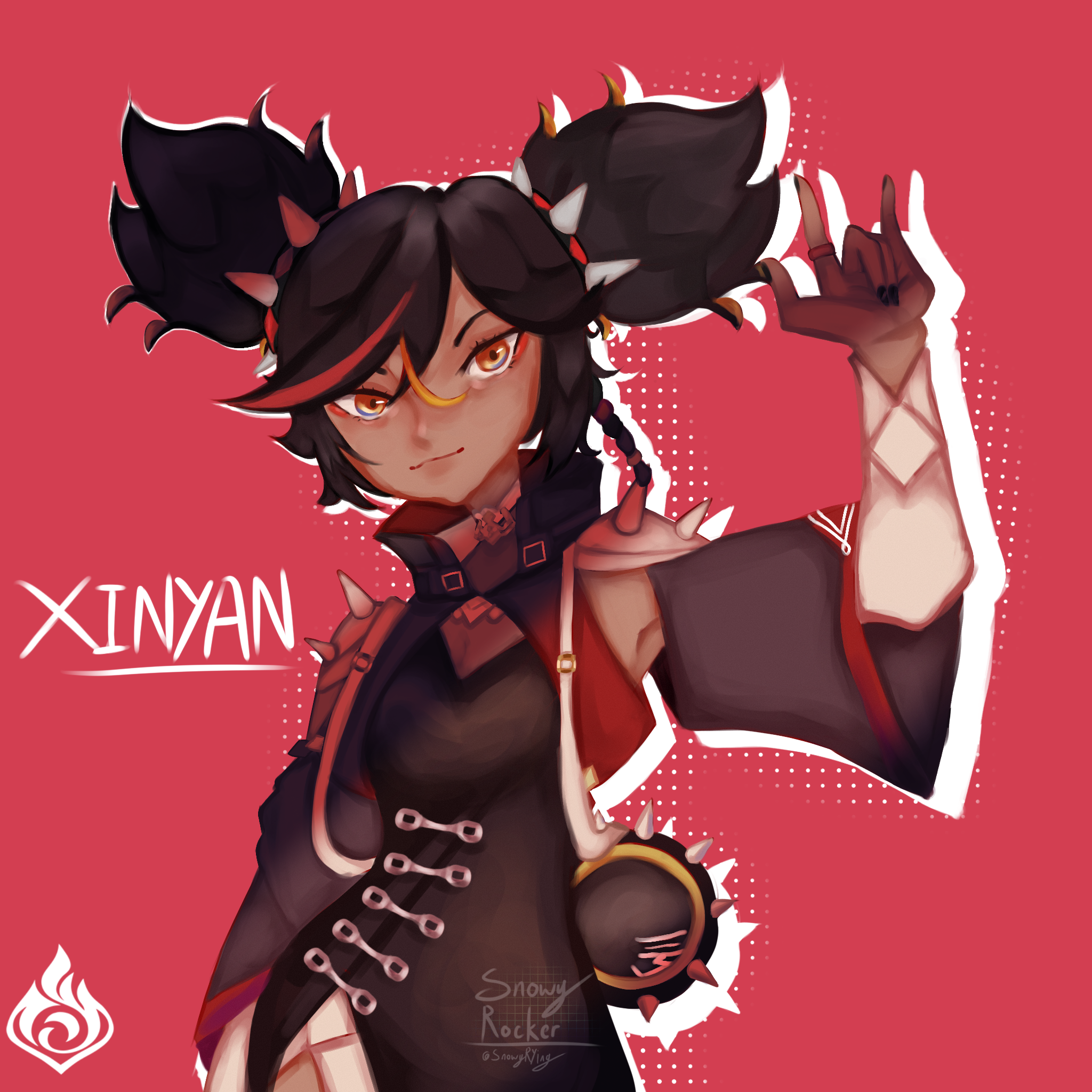 Xinyan artwork 🔥 Genshin Impact | HoYoLAB