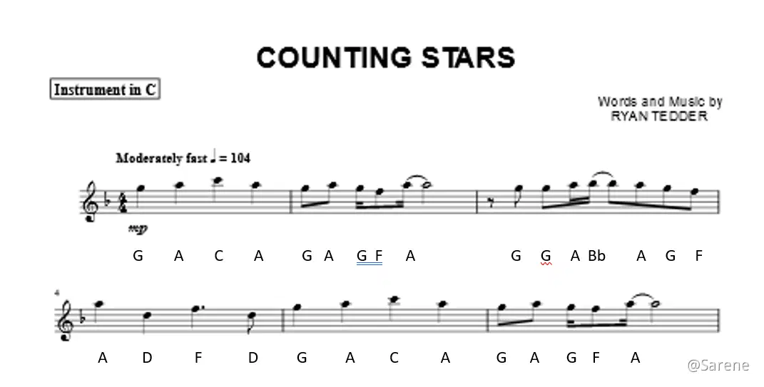 lyre instrument notes
