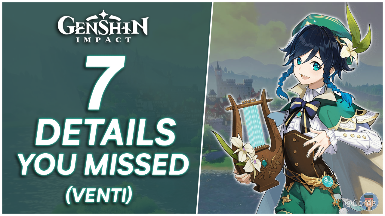Genshin Impact | 7 Things You May Have Missed About Venti Genshin ...