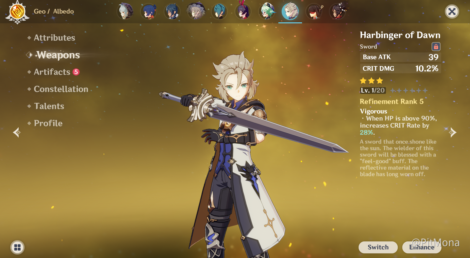 just why Harbinger of Dawn Genshin Impact | HoYoLAB