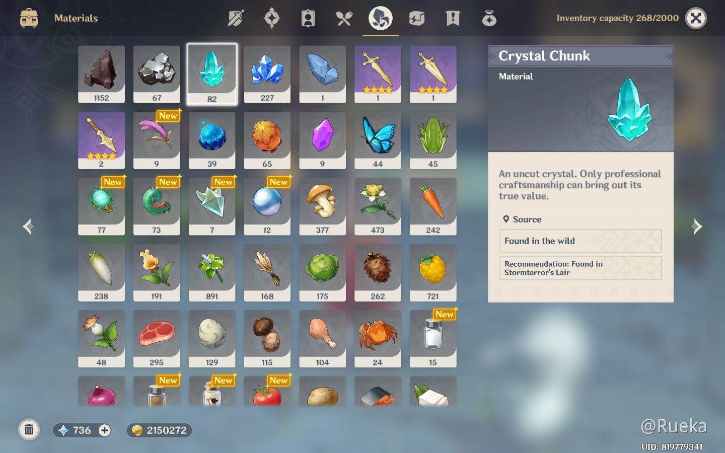 Anyone want to help farming crystal chunks? :3 Genshin Impact | HoYoLAB