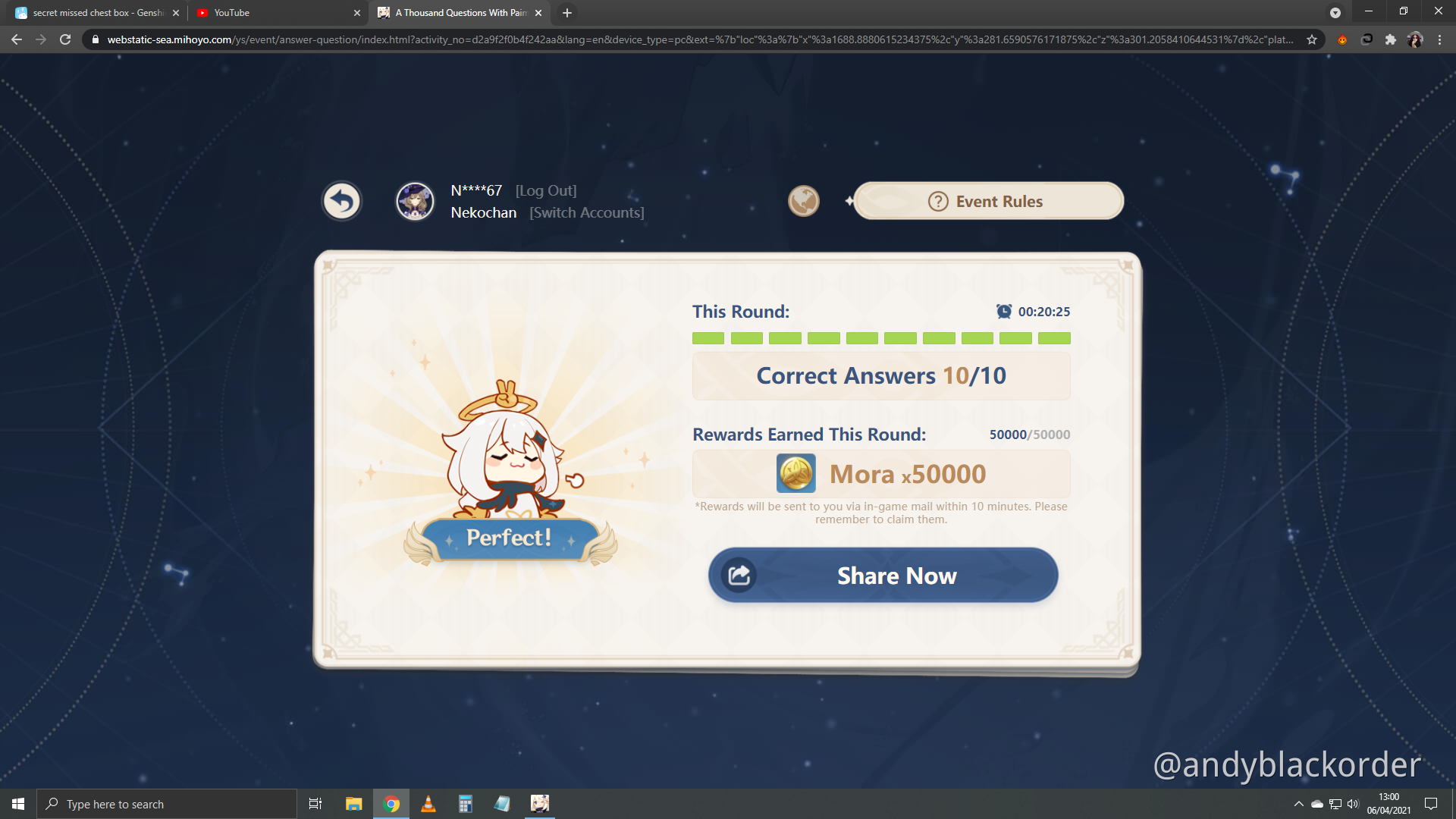 PAIMON QUIZ Genshin Impact | HoYoLAB