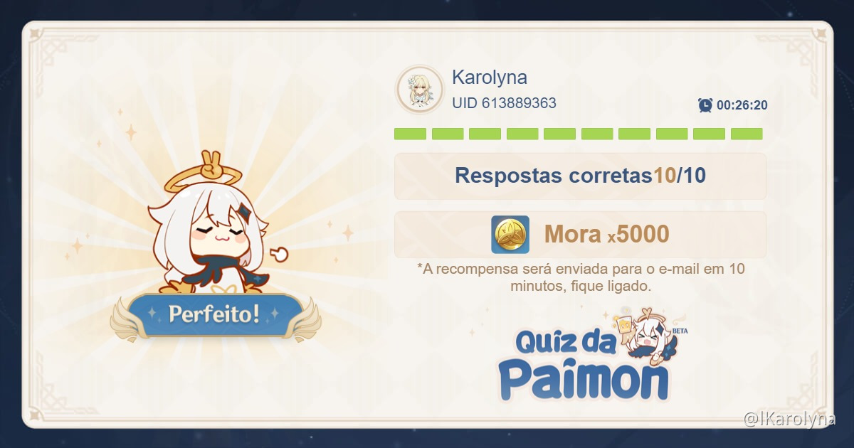 "Quiz da Paimon" Genshin Impact | HoYoLAB
