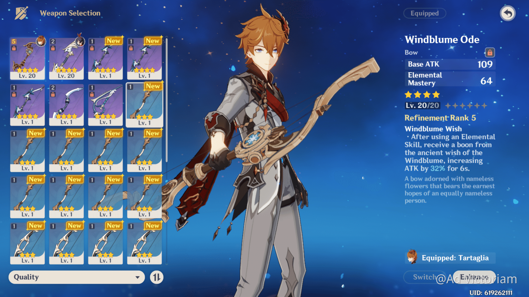 Which weapon for Childe? (see image) Genshin Impact | HoYoLAB