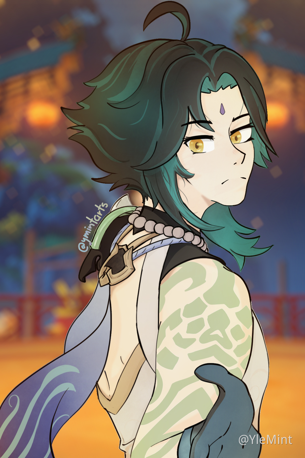 Xiao en el rito de la linterna Genshin Impact | HoYoLAB