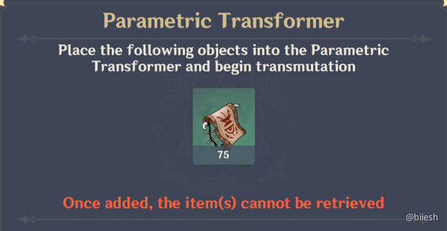 parametric transformer rewards pt9 Genshin Impact | HoYoLAB