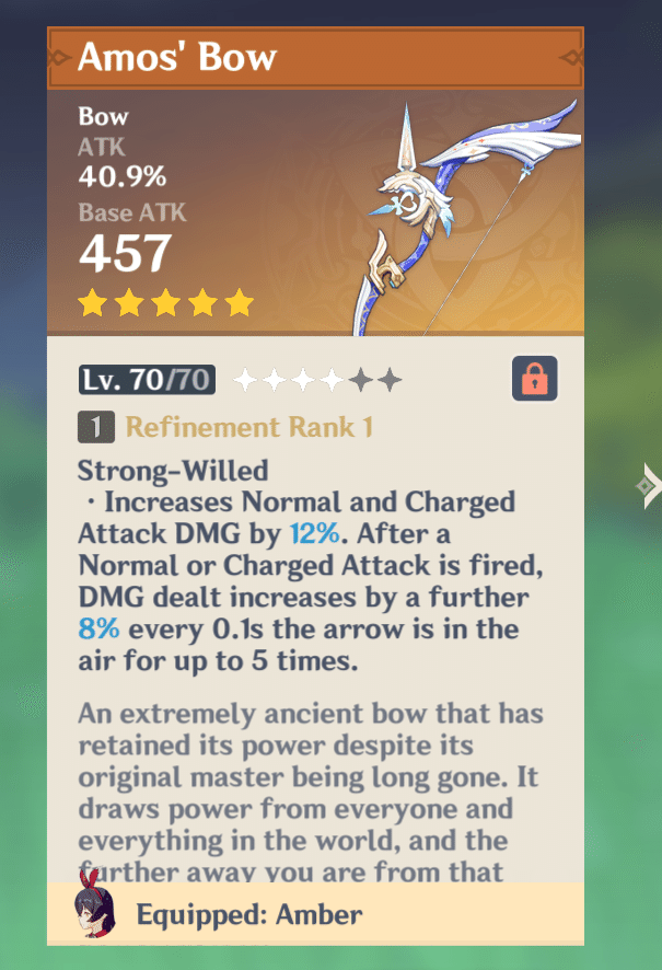 My Amber build (edited since I forgot to post my artifact build ...