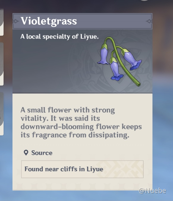 Violetgrass for Xinyan. Genshin Impact | HoYoLAB