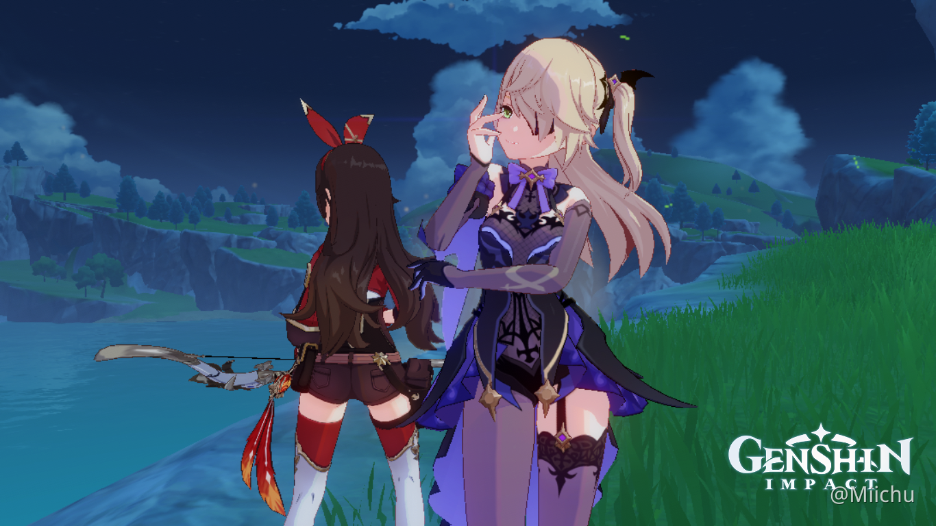 Talking canon personalities, would amber and fish get along? Genshin ...