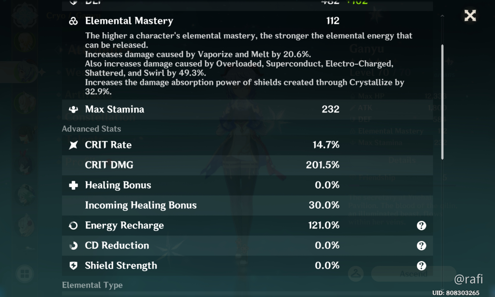 200 crit dmg no buff but low crit rate Genshin Impact | HoYoLAB
