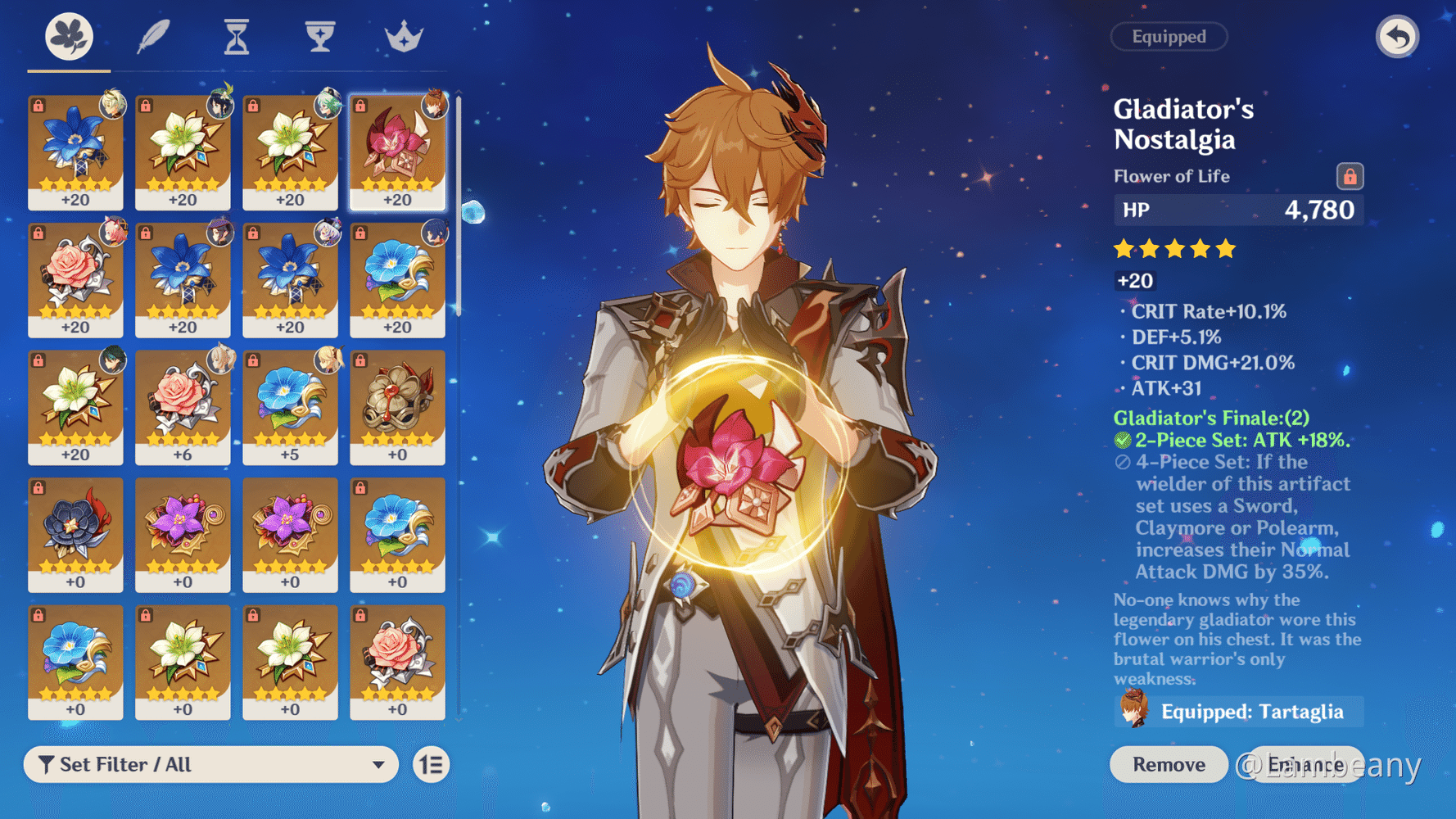 I am FINALLY content with Childe's artifacts Genshin Impact | HoYoLAB